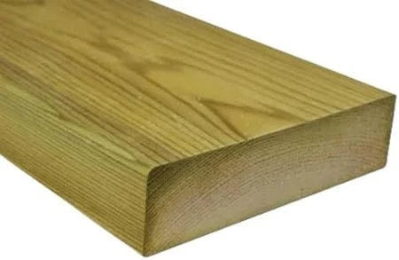 4.8m x 175 x 47mm (7X2) Treated Timber Joist | C24 Grade Regularised ...