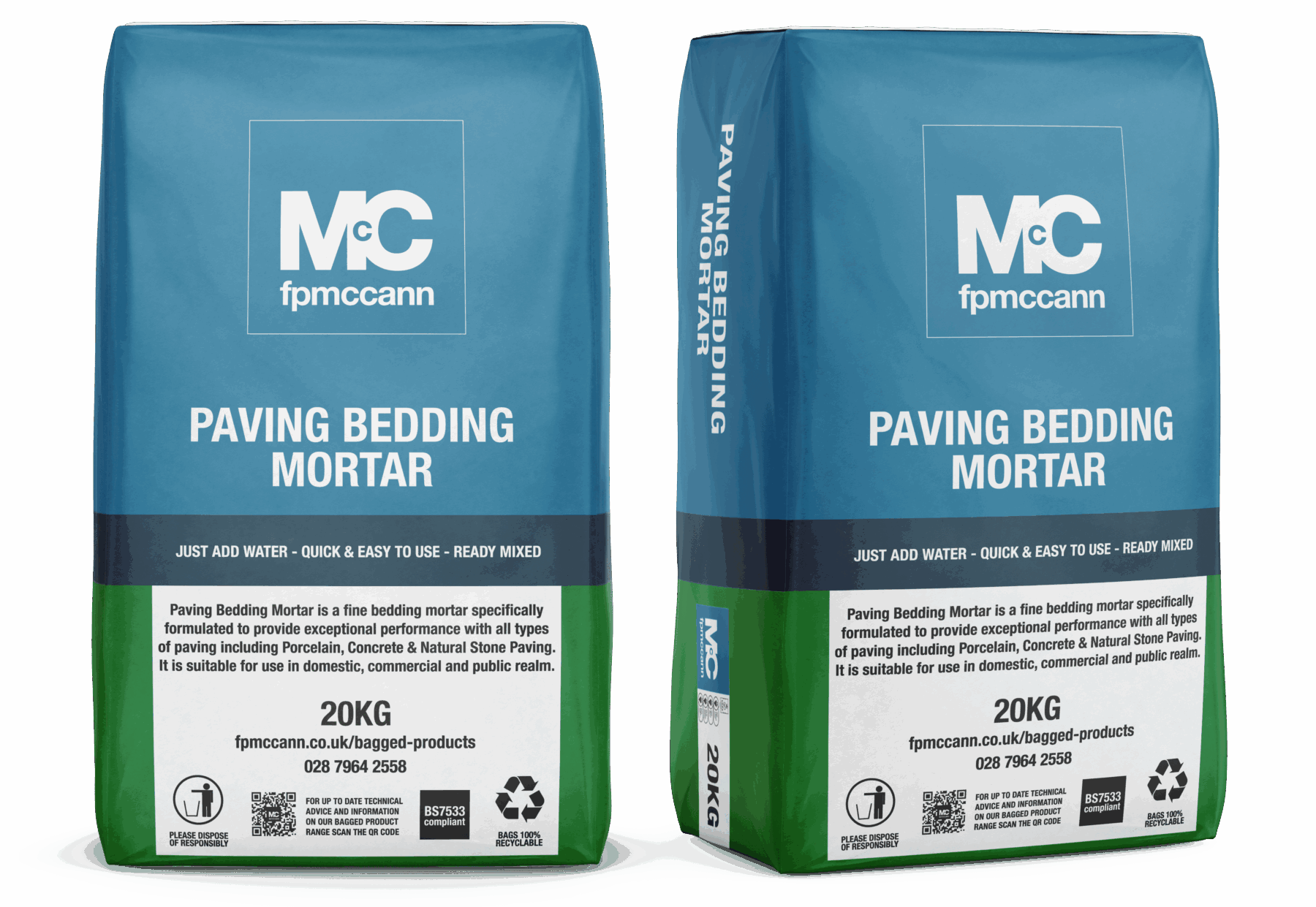 FP McCann Paving Bedding Mortar 20kg Ready to Use — Alter Supplies