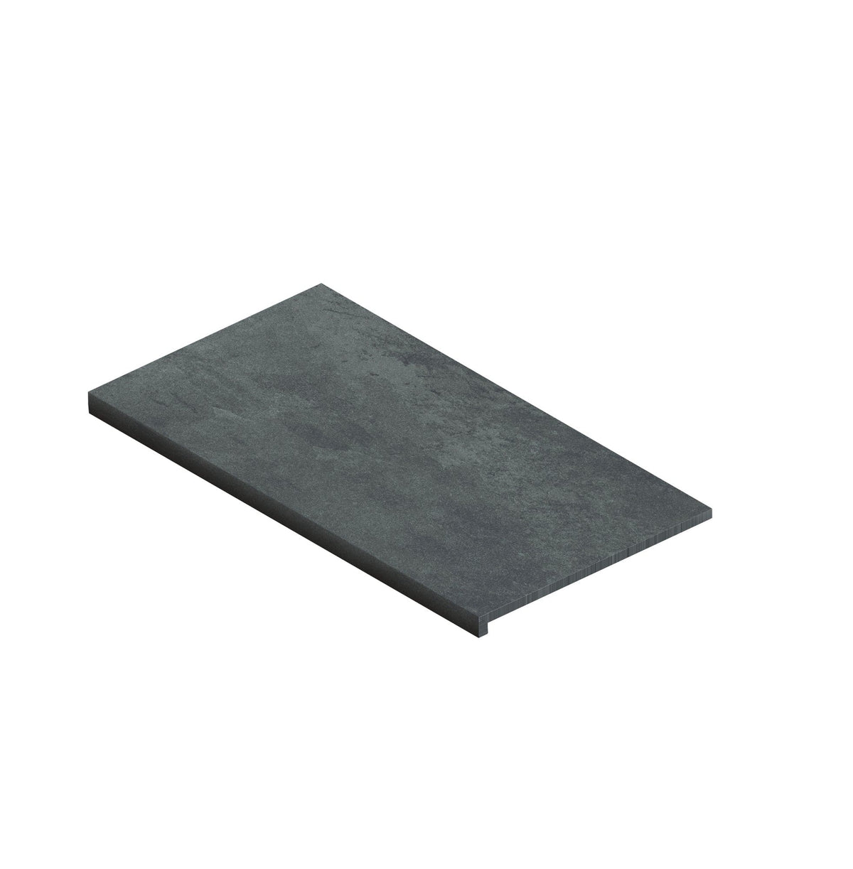 Station Porcelain Bullnose Coping Step 600 x 350mm x 20mm with 40mm do ...