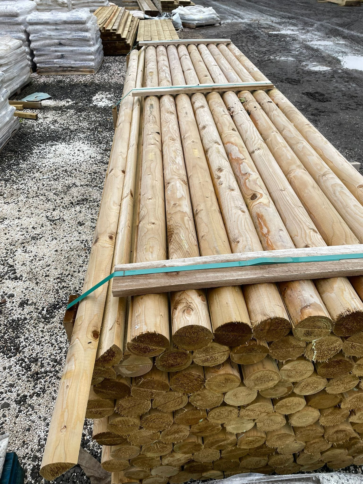 3.6m x 100mm half round rails — Alter Supplies