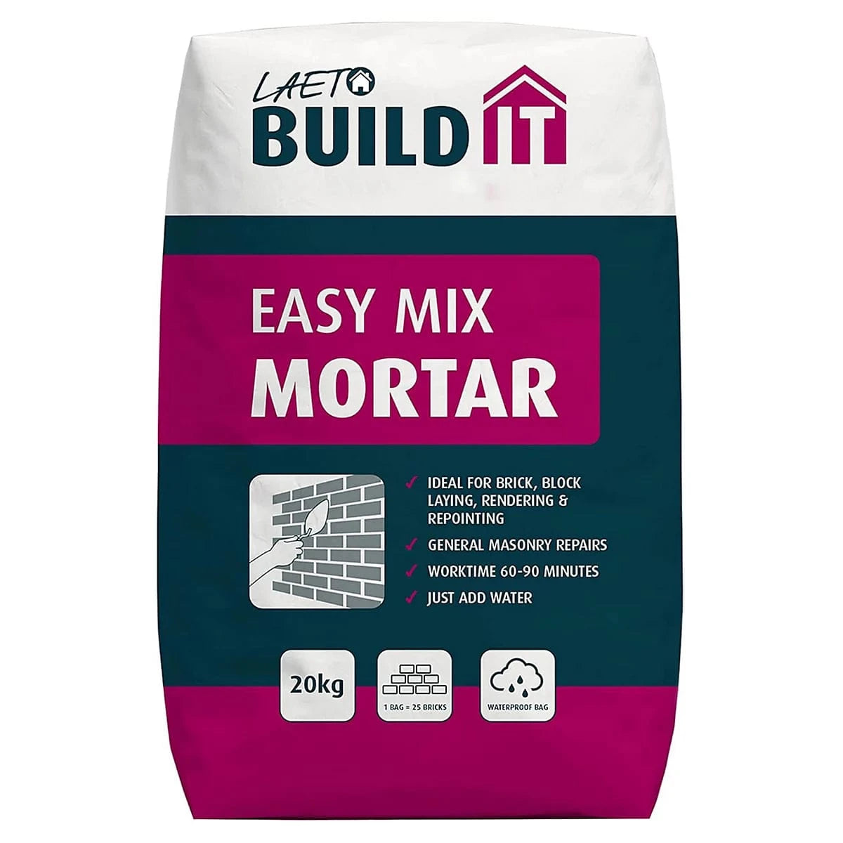 Build It Premium Ready Mix Mortar – 20kg Bag | Ready-to-Use General Pu ...