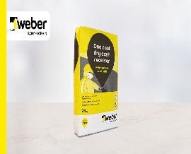 WEBER ONE COAT DASH WHITE 25KG